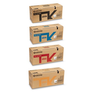 Kyocera TK5270 Toner Value Pack (B/C/M/Y) | TonerGiant