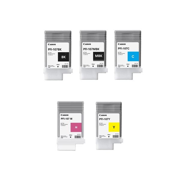 Canon PFI-107 Ink Cartridge Multipack (B/MB/C/M/Y) | TonerGiant