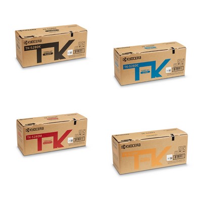 Kyocera TK-5280K Toner Cartridge Multipack (B/C/M/Y) | TonerGiant