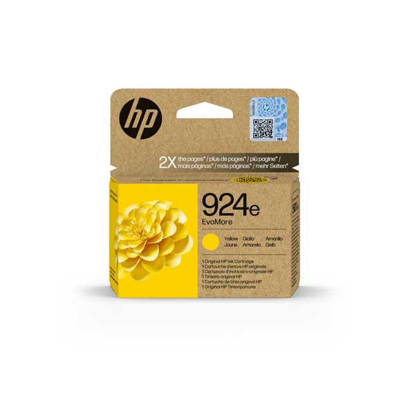 HP 924e EvoMore High Capacity Yellow Ink Cartridge | TonerGiant