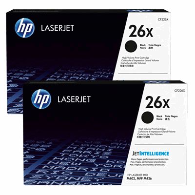 HP 26X (CF226XD) Black Toner Cartridge Dual Pack